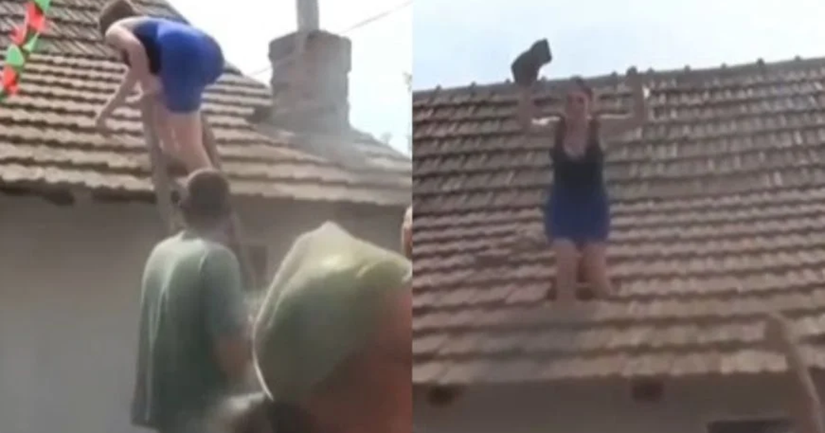 Samo na Balkanu: Kuma se popela na krov, pa bacala crijep među svatove ... Samo na Balkanu: Kuma se popela na krov, pa bacala crijep među svatove ...