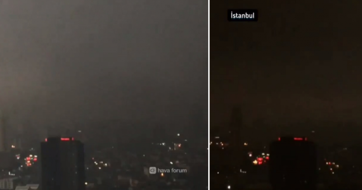 Istanbul prekrio golemi crni oblak, dan se pretvorio u noć - www ...