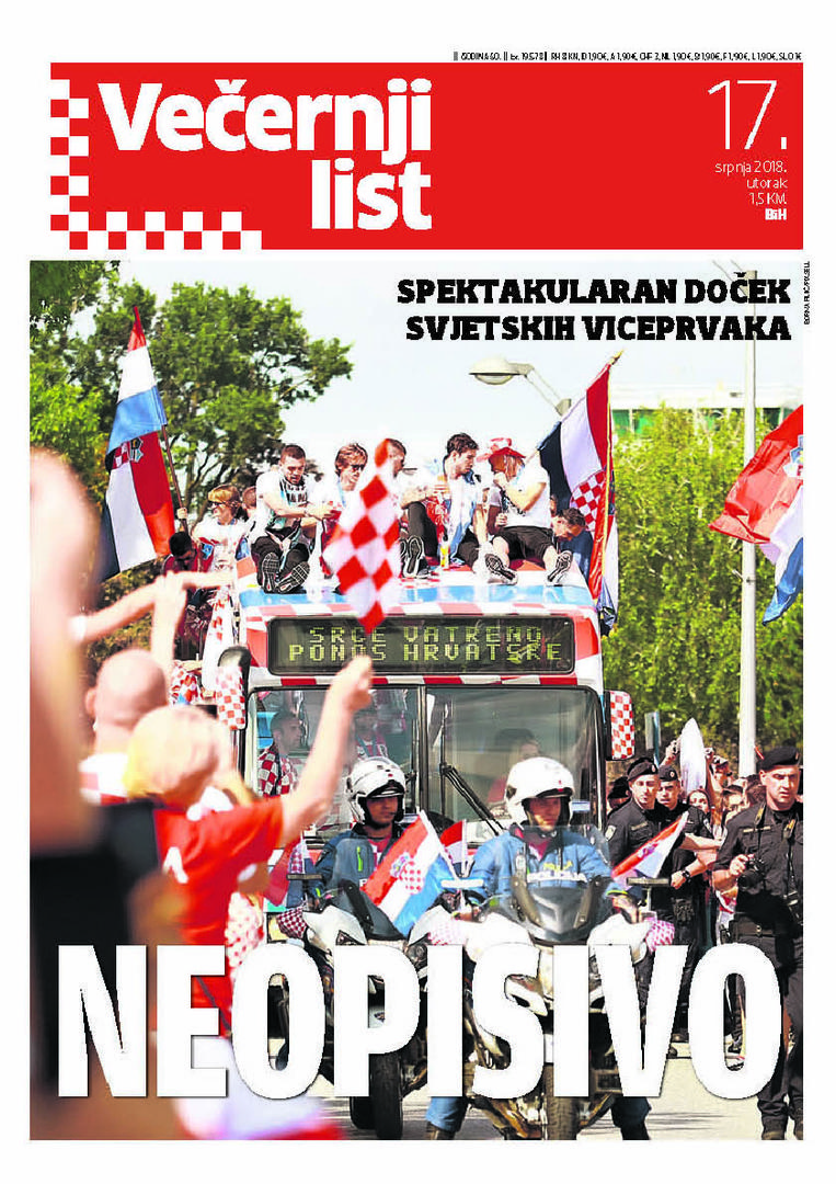 Pročitajte što vam donosi u utorak tiskano izdanje Večernjeg lista BiH ...