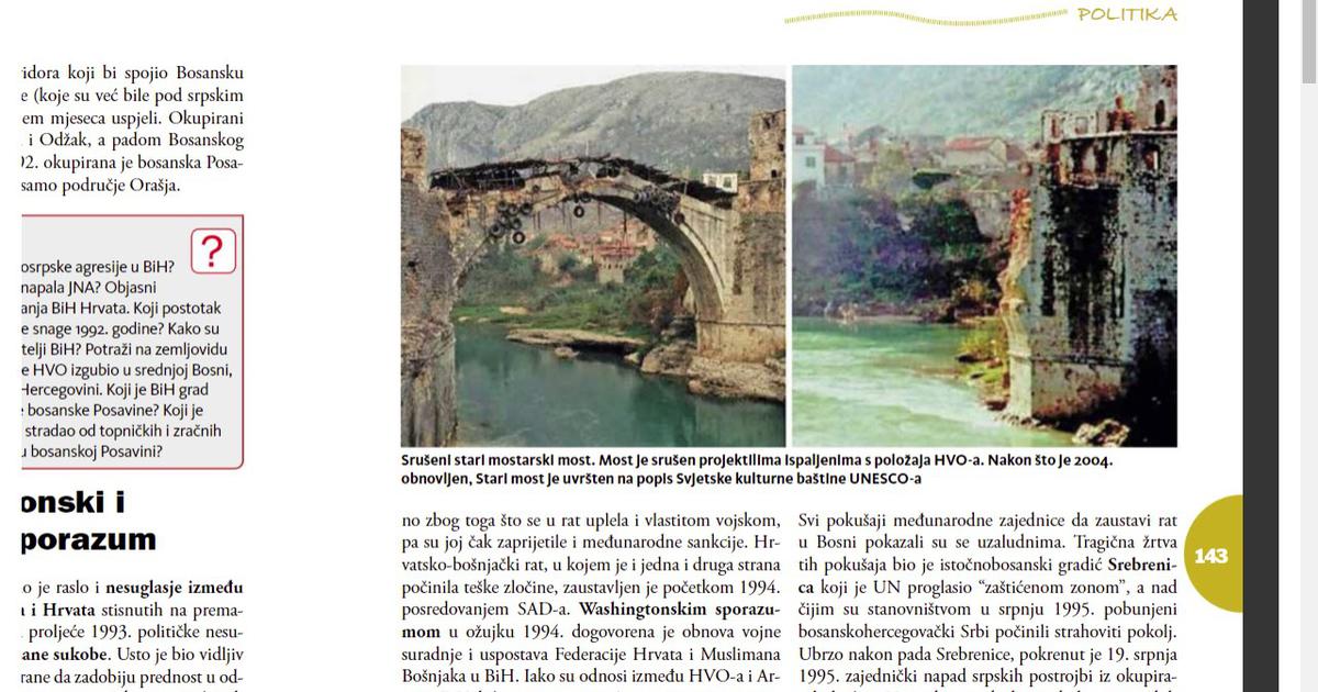 Udruge: Nitko nije utvrdio da je HVO srušio Stari most u Mostaru 2006 ...