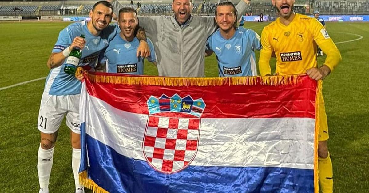 FOTO Pogledajte kako je Ivan Šunjić s hrvatskom zastavom proslavio ...