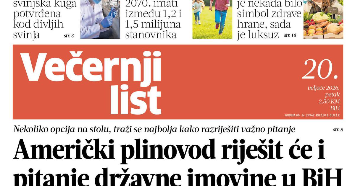 Američki plinovod rješava državu, ukradeni identitet, robot koji priča ...
