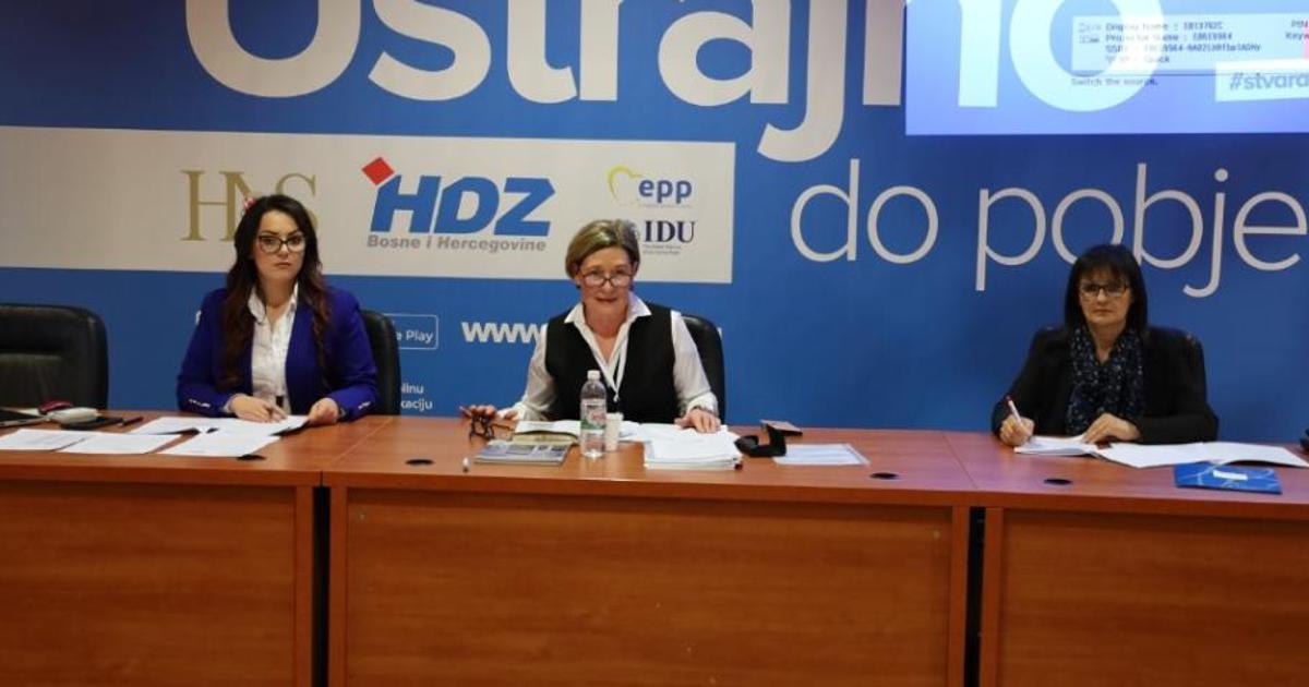 Ana Groznica izabrana za predsjednicu HDZ-a BiH u HNŽ-u - www.vecernji.ba