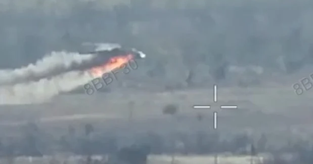 VIDEO Ukrajinci FPV dronom srušili ruski helikopter Mi-8 - www.vecernji.ba