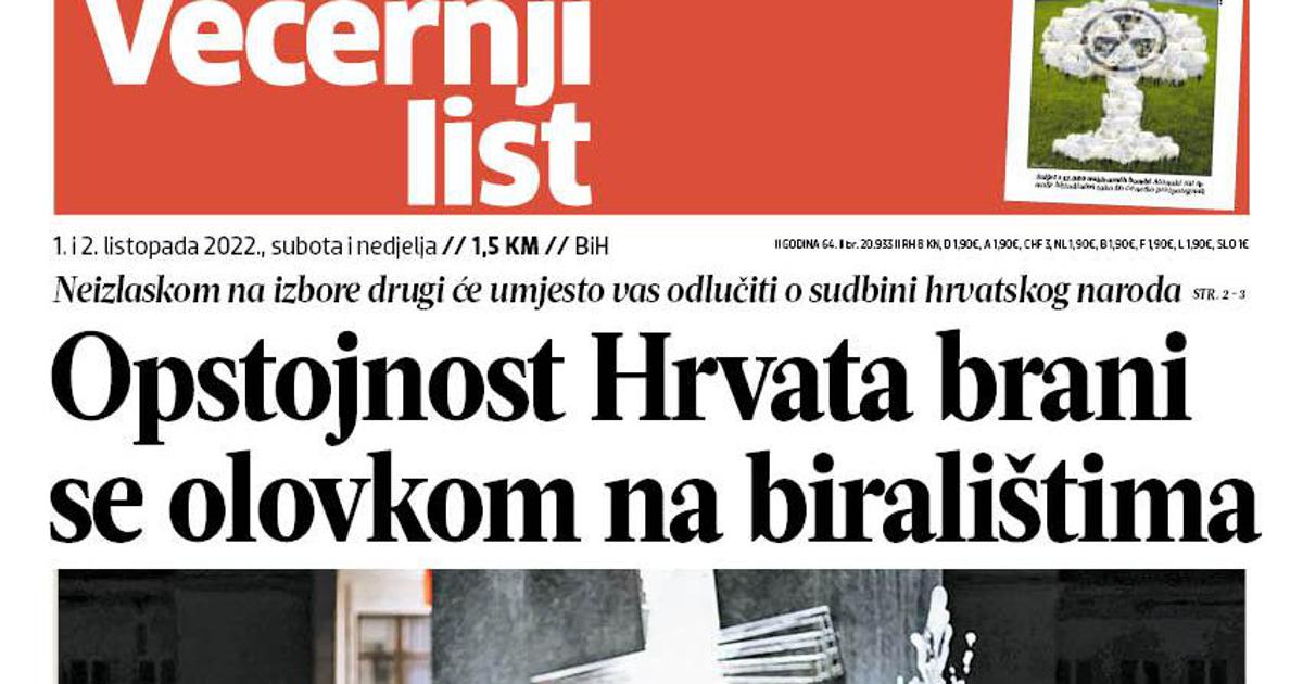 Pročitajte što vam ovog vikenda donosi Večernji list BiH - www.vecernji.ba