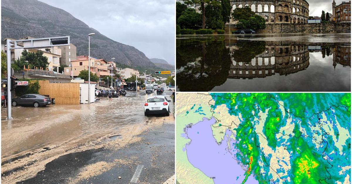 VIDEO Velika promjena vremena stigla u Hrvatsku: Potopljene ulice i ...