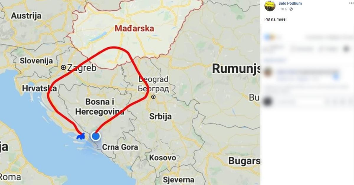 Masovno se dijeli mapa puta za dolazak na hrvatski Jadran - www.vecernji.ba